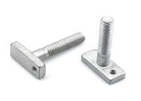 China Aluminum 6061 6063 7075 T5 T6 M48 M56 HAILF THREAD T-Head Metal Bolts With Hole DIN261 for sale
