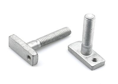 China Aluminum 6061 6063 7075 T5 T6 M48 M56 HAILF THREAD T-Head Metal Bolts With Hole DIN261 for sale