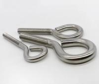 China M6 M8 M10 Custom Stainless Steel INOX 1.4301 1.4306 1.4571 Stainless Steel SS 304 316 316L Plain Finish Eye Hook Bolt for sale