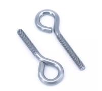 China M8 M10 M12 Carbon Steel 10B21 10B31 METAL BOLT Blue White Zinc Plated Eye Hook Bolt for sale