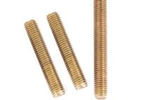 China Brass H59 H62 Copper Bronze Metal Bolt Full Threaded Bar  High Strength Fastener for sale