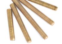 China M2 M4 M10 Full Thread Metal Bolt Stud bolt  Brass  partial thread  Plain DIN975 DIN976 for sale
