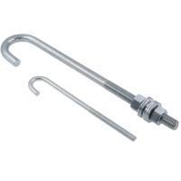 China Standard threaded J-bolt anchor bolts for automotive parts  HGD  anchor bolts Foundation boltte for sale