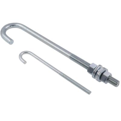 China Standard threaded J-bolt anchor bolts for automotive parts  HGD  anchor bolts Foundation boltte for sale