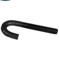 China J-type bolt hook screw hook black galvanized nut galvanized steel type L good price metal bolt M6 for sale
