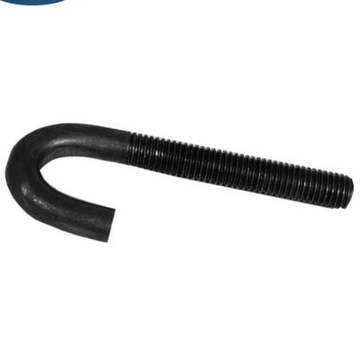 China J-type bolt hook screw hook black galvanized nut galvanized steel type L good price metal bolt M6 for sale