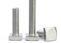 China High Strength Fastener High Quality Metal Bolt SS304 316 316L Plain Finish Square Head Bolt for sale