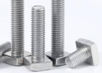 China Stainless Steel Inox A2-70 A2-80 A4-70 A4-80 Plain Finish  Metal Bolt Square Head Bolt GB /T 8 for sale