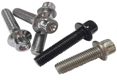 China M16 White Black Zinc Nickel Plated Coated 12 Point Metal Bolts  Iron ASTM A325 Mild Steel for sale