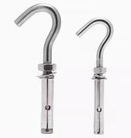 China Stainless Steel AISI A2-70 ASTM A4-80 ASME A2-80 ANSI A4-70 METAL BOLT Hook Anchor for sale