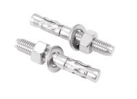 China M12 M14 M16 METAL BOLT ASTM B8 B8M B8T A453 GR660 A286 18-8 Stainless Steel Plain Polished Wedge Anchor Bolt for sale