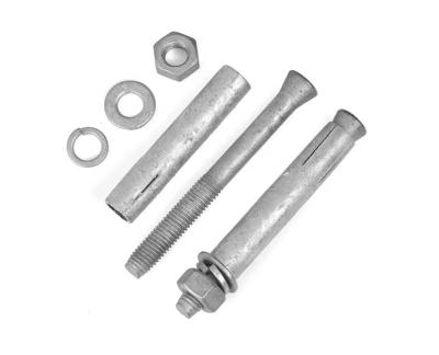 China M6 M20 METAL BOLT Grade 4.8 8.8 10.9 12.9 Galvanized Carbon Steel Dacromet Hot Dip Galvanized GEOMET Expansion Bolt for sale