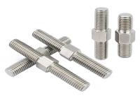 China 1/2 Good Quality Aluminum 6063 7075 Double End Stud Metal Bolt Threaded Bars DIN939 for sale