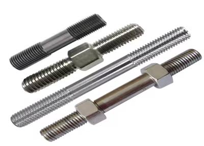 China Metric M42 M48 ASTM A453 ANSI316 Metal BOLT Threaded Stud SD With Hexagonal Heavyduty Nut SS 660 DIN976 for sale