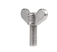 China M5 M8 M10 18-8 Stainless Steel Metal Bolt Plain Round Wing Butterfly Wing Machine Screw  DIN316 for sale