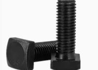 China M6 M8 M10 M16 Carbon Steel Metal Bolt  Zinc Plated  White Blue Black  Square Head Bolt for sale