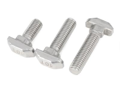 China Stainless Steel A193 A914 B8  SUS 304 316 Metal Bolt Square Neck T Type Bolt Customized for sale
