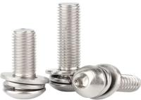 China M6 M8 M10 Hexagon Hex Socket Button Head METAL Screw Assembled With Washer 304 316 316L for sale