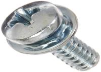 China Cross Recessed Pan Head Metal Screws And Serrated Lock Washers External Teeth Din6907 for sale