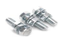 China M12 Iron Gr4.8 Gr8.8 Galvanized Hex Hexagon Head Metal Screw Assembled With Washer Nut for sale