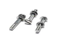China M4 M5 Titanium Gr2 Gr5 Slotted Pan Head Screw Assembled With Washer Assortment for sale