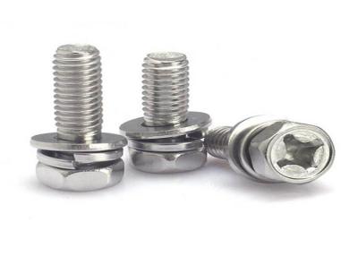 China All Size A2 A4 Cross Recessed Hex Head Metal Sems Screw Assembled With Washer Din9021 for sale