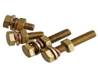 China H90 H80 H70 H62 H59 Brass Bronze Red Copper Combination Of Hex Meatl Screw With Nut And Washer for sale