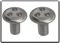 China M2.2 M2.3 Two Three Holes Snake Eyes Pig Nose Flat Round Head Security Metal Screw Hardened Carbon Steel Plated With Nickel for sale