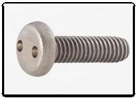 China M2.2 M2.3 Two Three Holes Snake Eyes Pig Nose Flat Round Head Security Metal Screw Hardened Carbon Steel Plated With Nickel for sale