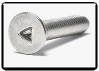 China Astm A193 Plain Triangular  Flat Csk Head Security Metal Screw Anti Theft Screw  M3 M4 for sale