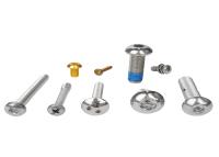 China Torx With Pin Drive Two  Snake Eyes Flat Pan Csk Head Anti-theft Safety Tamper Proof Security Metal Screw Half-thread for sale