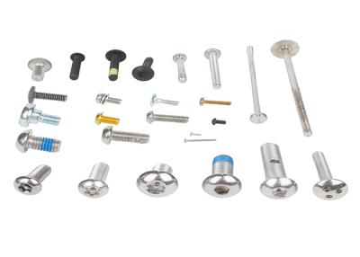 China Torx With Pin Drive Two  Snake Eyes Flat Pan Csk Head Anti-theft Safety Tamper Proof Security Metal Screw Half-thread for sale