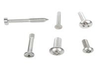China St 3.5 Black Zinc Nickel Plating  Ss201 304 316 316l  Three Holes H Y Shaped  Anti Theft Screw Customized Size And Shape for sale