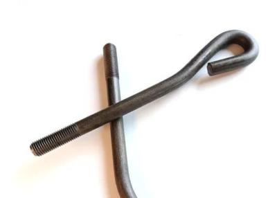 China Alloy Steel Right-Angle L-Metal Bolt M12 with Black Oxide Coating for Industrial Machinery Base Mounting for sale