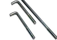 China Hot-Dip Galvanized J-Type Anchor metal Bolt M30 with Zinc-Flake Coating for Heavy Equipment Foundation Fixing for sale