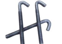 China Hot-Dip Galvanized J-Type Anchor metal Bolt M30 with Zinc-Flake Coating for Heavy Equipment Foundation Fixing for sale