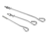 China 304 Stainless Steel L-Shaped Embedded Metal Bolt M18 with Electropolished Coating for Chemical Plant Installation for sale