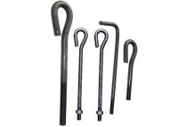China High-Strength Steel J-metal Bolt Foundation Anchor M22 with Zinc-Aluminum Coating for Wind Turbine Tower Base for sale
