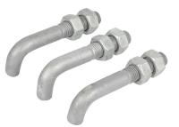 China Duplex Stainless Steel L-metal Bolt Foundation Anchor M20 with PTFE Coating for Corrosion-Resistant Marine Applications for sale