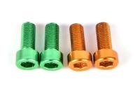 China Ti Gr2 Gr5 Titanium Hexagon Socket Head Cap Metal Screw Din912 Red Blue Green Rainbow Orange Yellow Custom Colors for sale