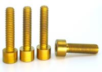 China Ti Gr2 Gr5 Titanium Hexagon Socket Head Cap Metal Screw Din912 Red Blue Green Rainbow Orange Yellow Custom Colors for sale
