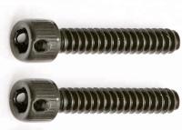 China Knurled Hex Socket Head Cap Metal Screw With A Hole M8 M9 M10 Black Zinc Plated Galvanized Carbon Steel for sale