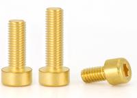 China M12 M14 M16 Metric Imperial Yellow Brass H59 H62 Full Threaded Allen Key Metal Bolt With Knurled Din912 for sale