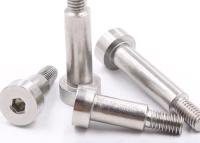 China Titanium Grade 5 Shoulder Bolt Metric M20x60 Anodizing Black Aircraft Manufacturing for sale