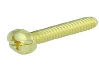 China M5 M6 M8 Brass H59 H62  Cross Recess Hexagon Pan Head Metal Screw for sale