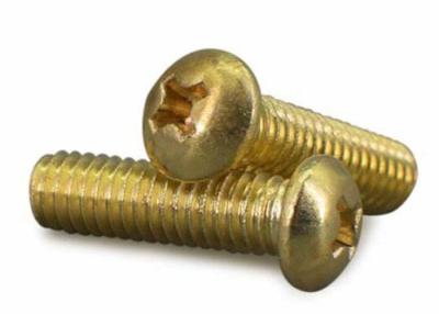China M5 M6 M8 Brass H59 H62  Cross Recess Hexagon Pan Head Metal Screw for sale