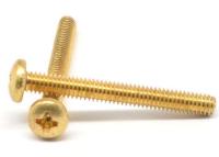 China M5 M6 M8 Brass H59 H62  Cross Recess Hexagon Pan Head Metal Screw for sale
