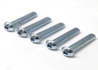 China Astm A325 A307 Gr2 Gr5 Astm 193 B7 Zinc Plated Coated Galvanized Cross Recess  Hexagon Pan Head Metal Screw for sale