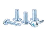 China M12 M16 Cross Socket Pan Head Metal Screw DIN7985 Zinc Galvanized Carbon Steel 4.8 8.8 for sale