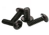 China M1.6 M2 M2.5 Cross Recess Pan Head Metal Screw Black Electrophoresis A2 A4 ISO 7045 for sale